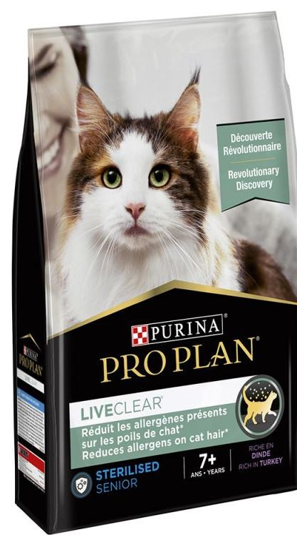 Pro Plan LiveClear Sterilised Senior 7+ mit Truthahn Katzenfutter